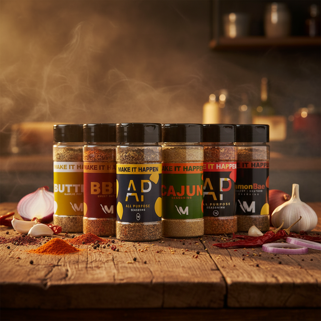 Make It Happen | Signature & Premium Seasonings Set | 6 Pack – Make It ...